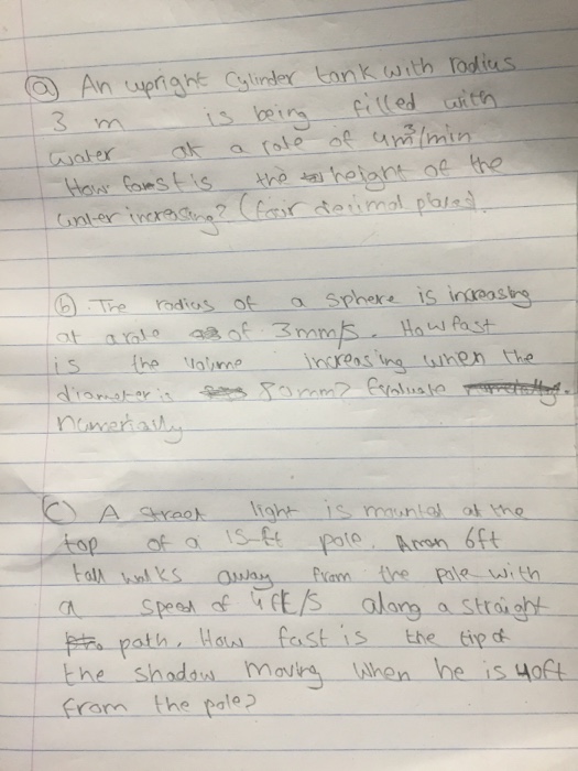 Solved An upright cylinder tank with radius 3 m is being | Chegg.com