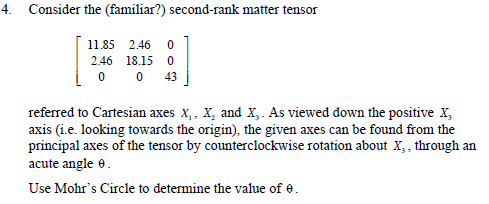 Solved 4. Consider the (familiar?) second-rank matter tensor | Chegg.com