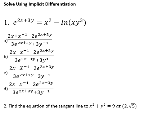 Solved Can someone please show how to solve both questions | Chegg.com