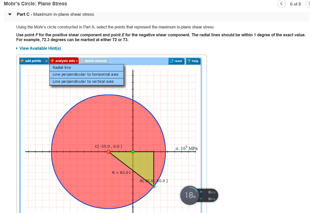 Solved Mohr's Circle: Plane Stress 6 of 8 Learning Goal To | Chegg.com