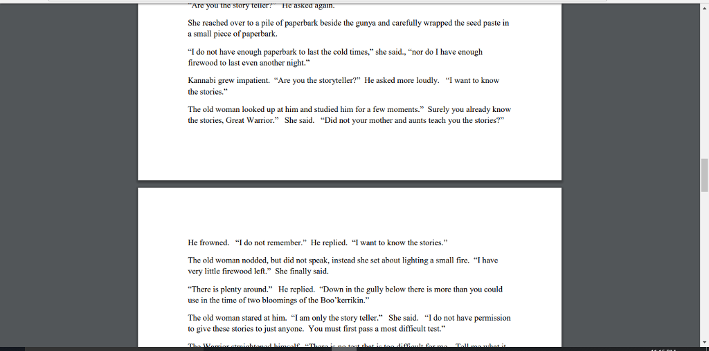 Solved ou need to read the story and write a disscusion | Chegg.com