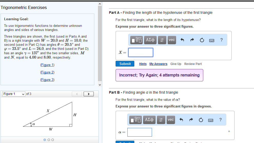 Solved To use trigonometric functions to determine unknown | Chegg.com