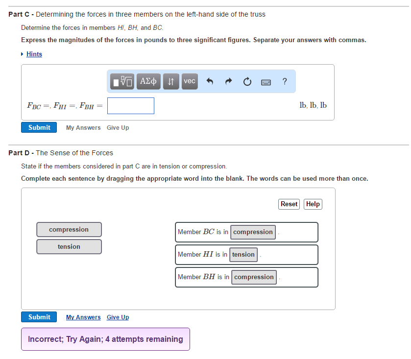 Solved The Method of Sections Learning Goal To apply the | Chegg.com