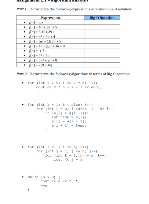 Solved Characterize the following expressions in terms of | Chegg.com