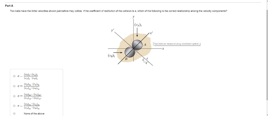 Solved Two balls have the initial velocities shown just | Chegg.com
