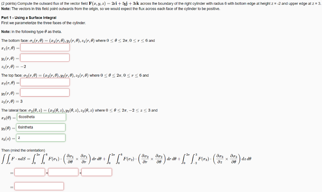 Solved (2 points) Compute the outward flux of the vector | Chegg.com Solved (2 points) Compute the outward flux of the vector | Chegg.com