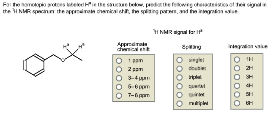 Solved or the homotopic protons labeled Ha in the structure | Chegg.com