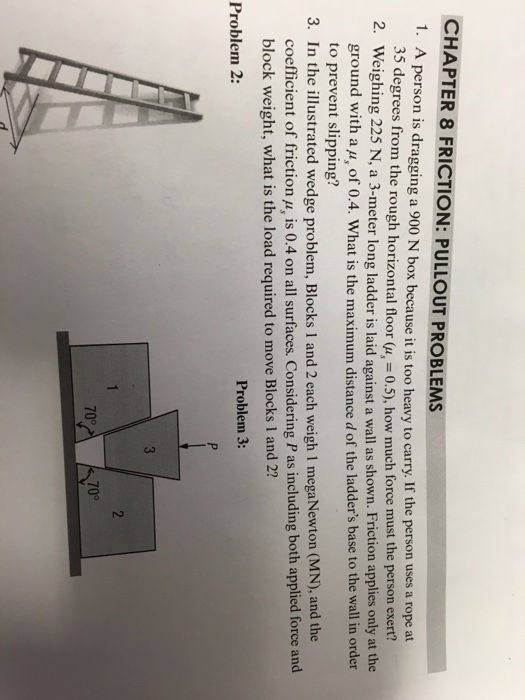 Solved A person is dragging a 900 N box because it is too | Chegg.com
