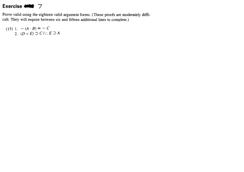 Solved Using The Eighteen Valid Argument Forms Prove That