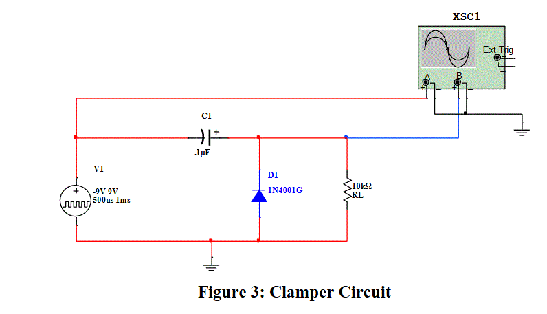 Solved For clamper Circuits in Figure 3.. 1) Assume | Chegg.com