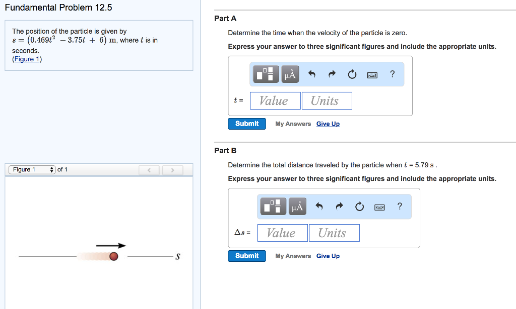 Solved The Position Of The Particle Is Given By S