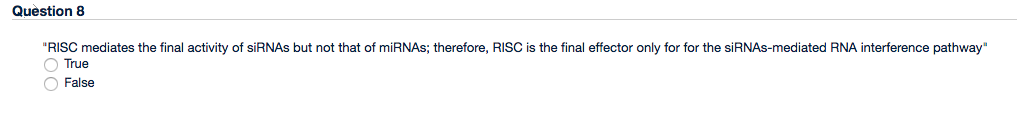 Solved Question 1 The interaction between elF2 and elF2B is | Chegg.com