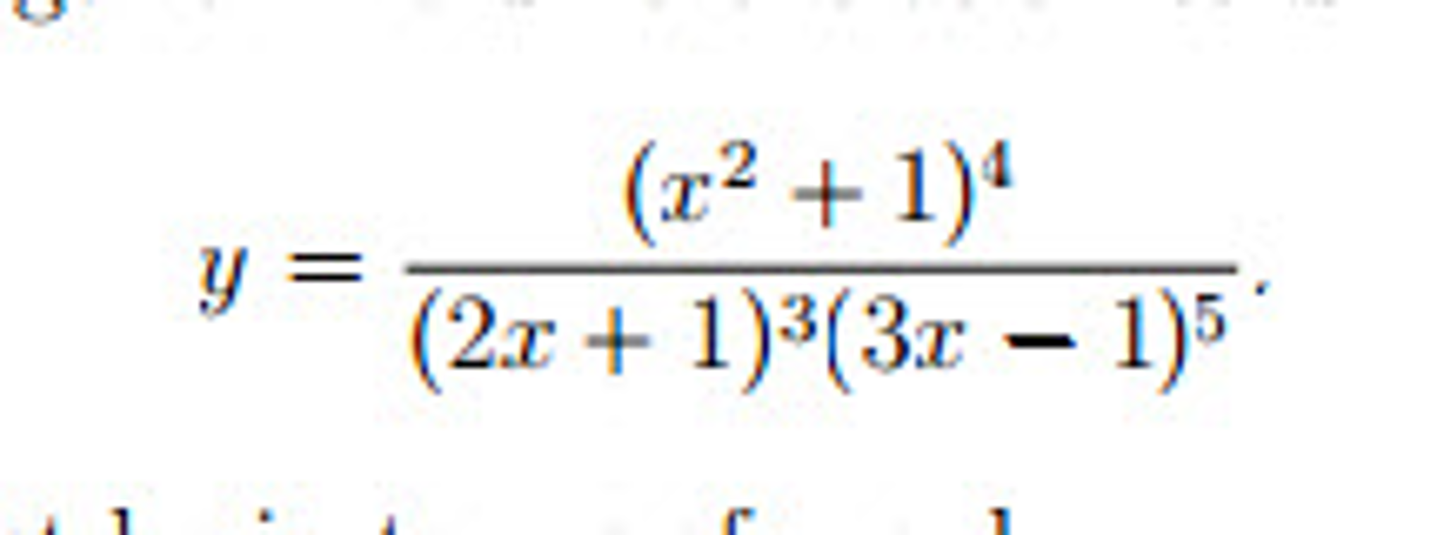 Solved Use logarithmic differentiation to differentiate: y | Chegg.com