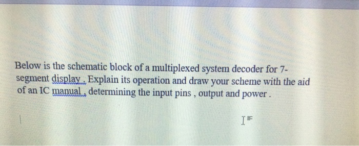Solved Below is the schematic block of a multiplexed system | Chegg.com