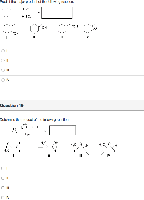 Solved Predict the major product of the following reaction. | Chegg.com