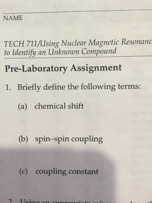 Solved Briefly define the following terms: chemical shift | Chegg.com Solved Briefly define the following terms: chemical shift | Chegg.com
