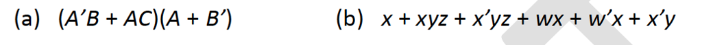 Solved Simplify (minimum literals) the following using the | Chegg.com