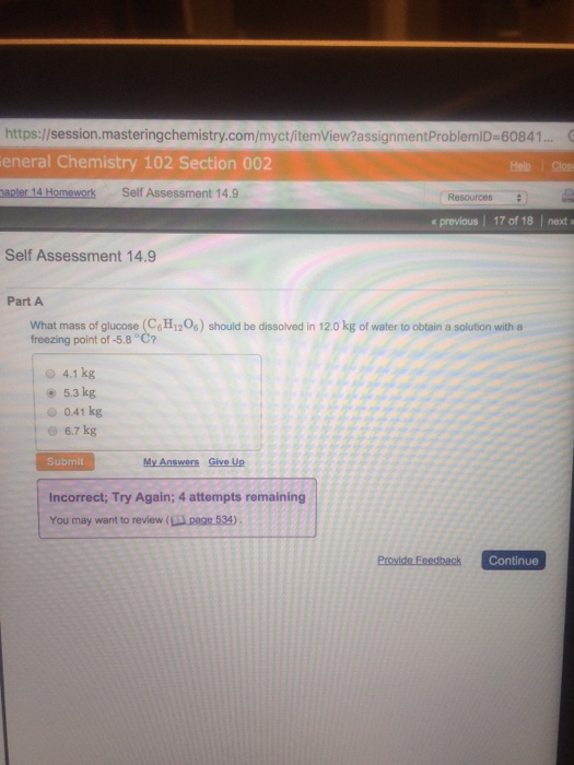 Solved What mass of glucose (C_6H_12O_6) should be dissolved | Chegg.com