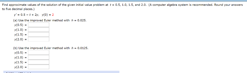 Solved Find approximate values of the solution of the given | Chegg.com
