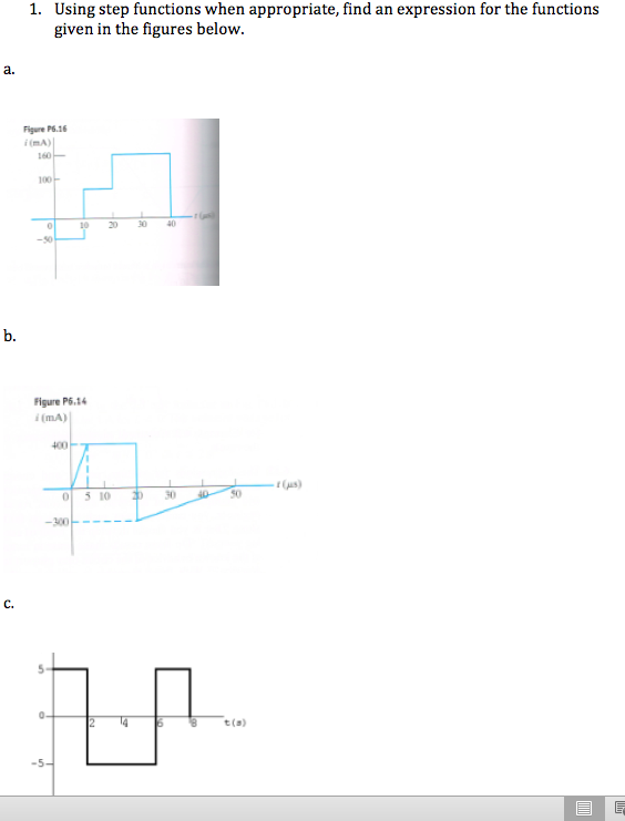 Solved Using step functions when appropriate, find an | Chegg.com