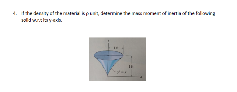 Solved If the density of the material is rho unit, determine | Chegg.com