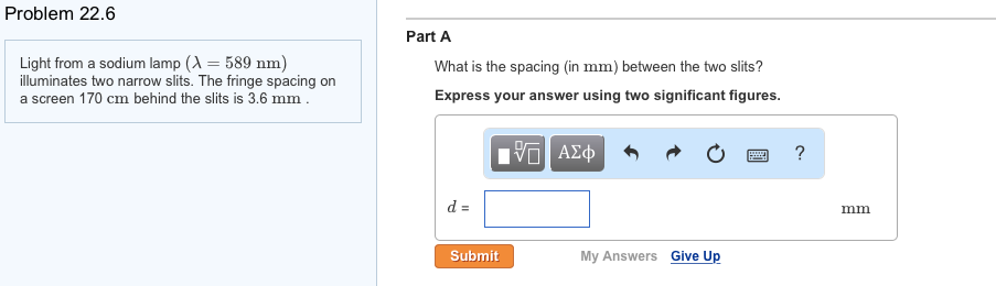 Solved Light from a sodium lamp (lambda = 589 nm) | Chegg.com