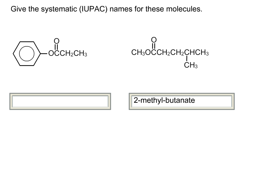 Solved Give the systematic (IUPAC) names for these | Chegg.com