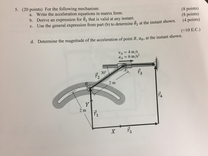 Solved 1. given instant the slider block A is moving to the | Chegg.com