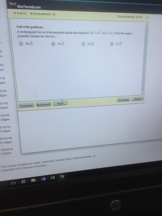 Solved Solve the problem. A rectangular box is to be | Chegg.com
