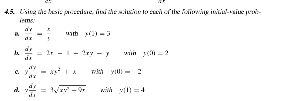 Solved Using the basic procedure, find the solution to each | Chegg.com