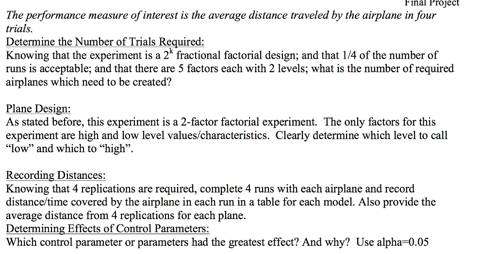 Solved The purpose of this project is to design an "optimal" | Chegg.com