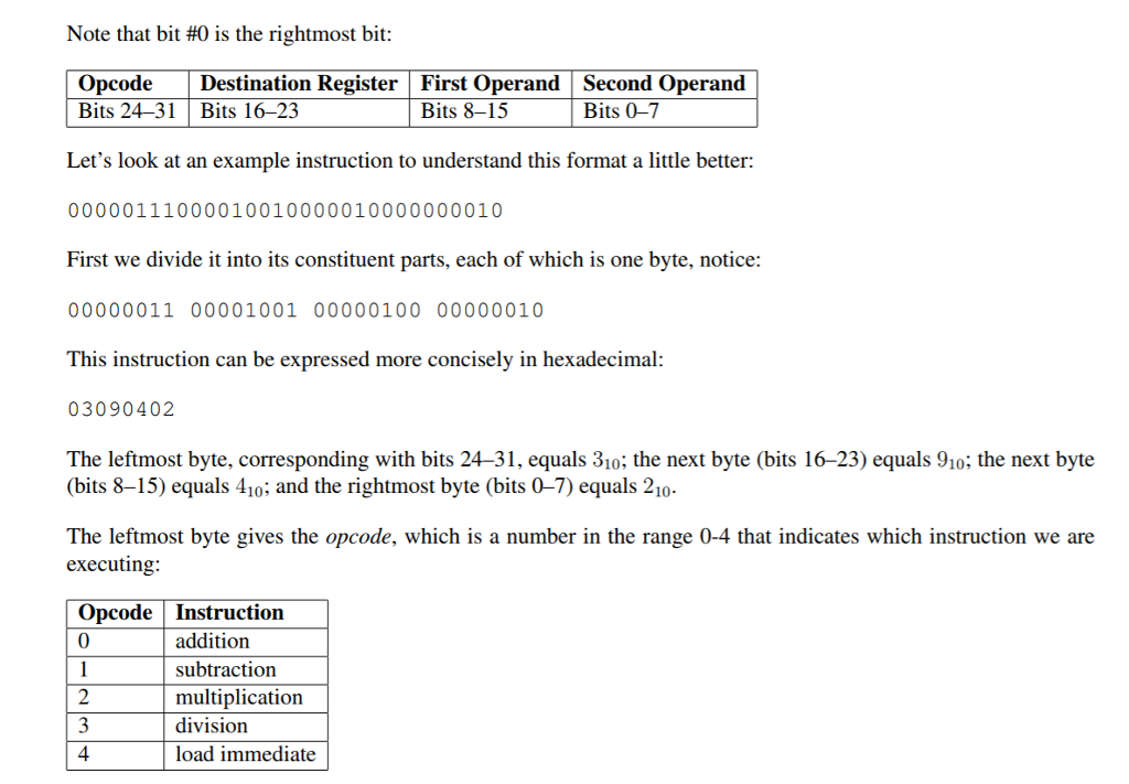 Solved Part III: Decode a Machine Instruction (20 points) | Chegg.com
