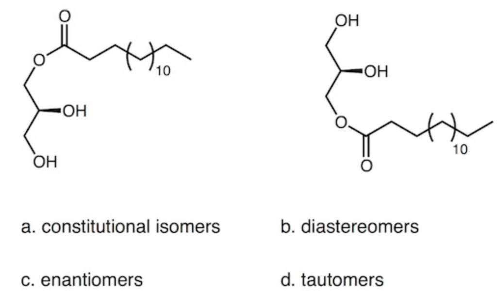 Solved What is the relationship between the two isomers of | Chegg.com