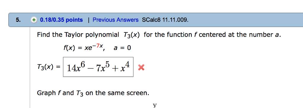 Solved 5. 0.18/0.35 points | Previous Answers SCalc8 | Chegg.com