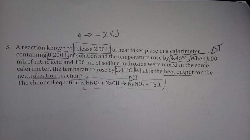 Solved klof heat takes place in a calorimet reaction known | Chegg.com