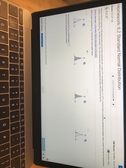 Solved Homework: 6.2 Standard Normal Distribution HW Score: | Chegg.com
