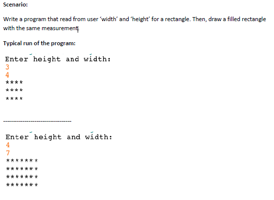 Solved Scenario: Write a program that read from user | Chegg.com
