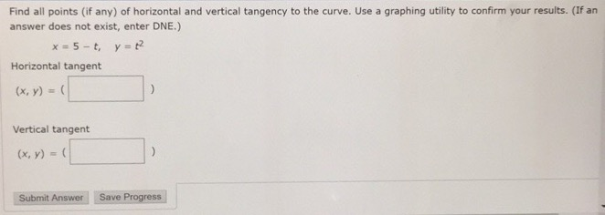 Solved Find all points (if any) of horizontal and vertical | Chegg.com