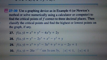 Solved 27-30 Use a graphing device as in Example 4 (or | Chegg.com