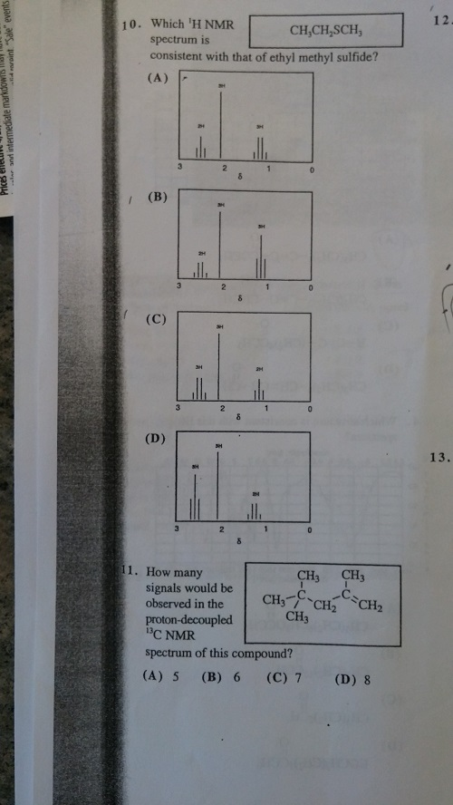 Solved Spectroscopy 20. Which structure for a molecule with | Chegg.com