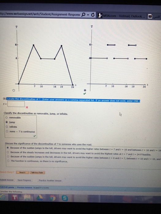 Solved Locate the discontinuities of 7. Classify the | Chegg.com