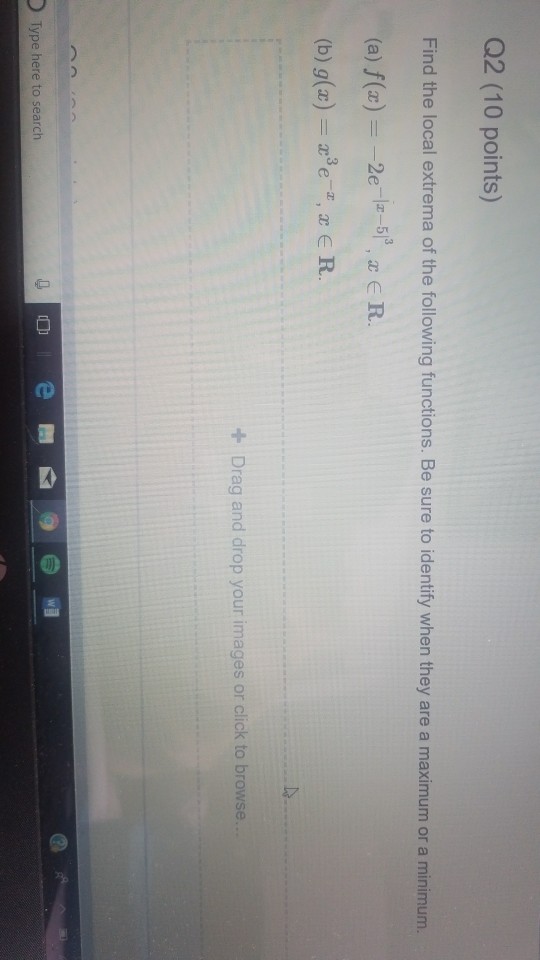 Solved Q2 (10 points) Find the local extrema of the | Chegg.com