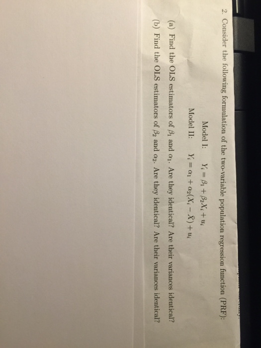 Solved Consider the following formulation of the | Chegg.com