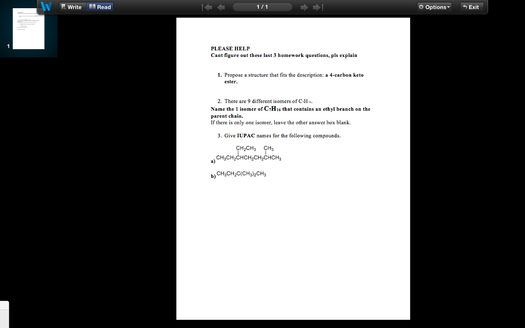 Solved Propose a structure that fits the description: a | Chegg.com