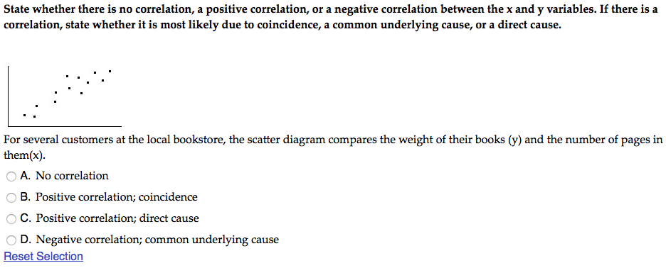 Solved State Whether There Is No Correlation A Positive
