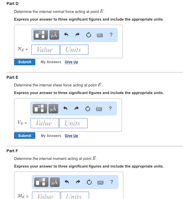 Solved Part A Problem 7 31 Determine The Internal Normal