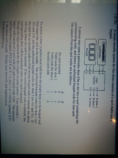 Solved A simple security system for two doors consists of a | Chegg.com