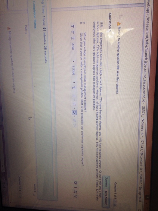 Solved web apps/assessment/take/launch)sp?course assessment | Chegg.com