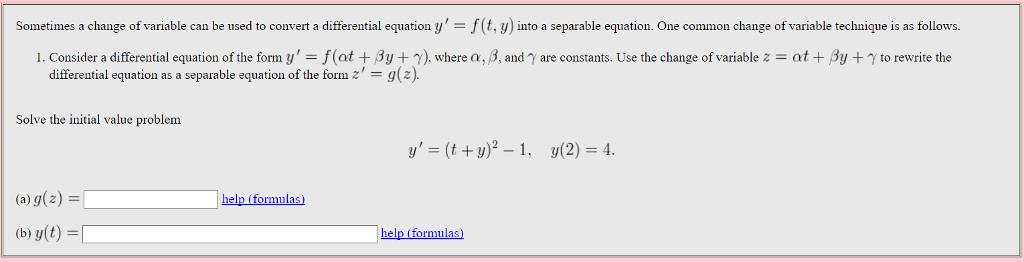 Solved Sometimes A Change Of Variable Can Be Used To Convert Chegg solved-sometimes-a-change-of-variable-can-be-used-to-convert-chegg