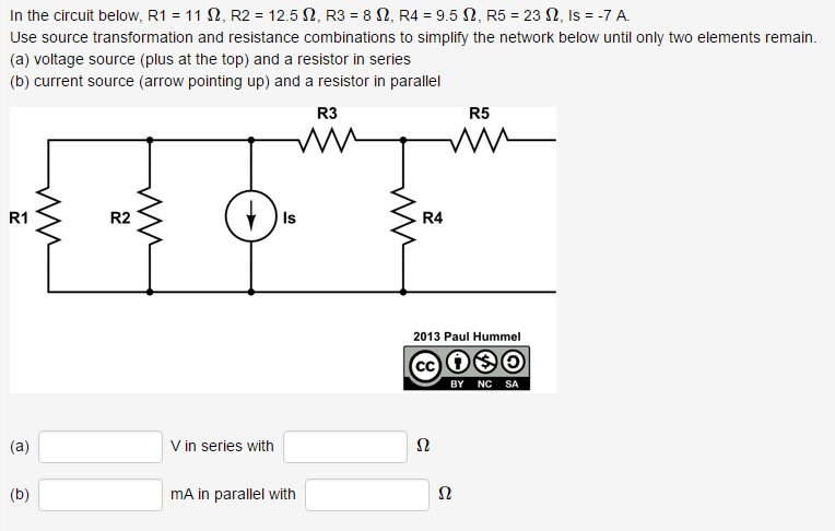 Solved In the circuit below, R1 = 11 ?, R2 = 12.5 ?, R3 = 8 | Chegg.com